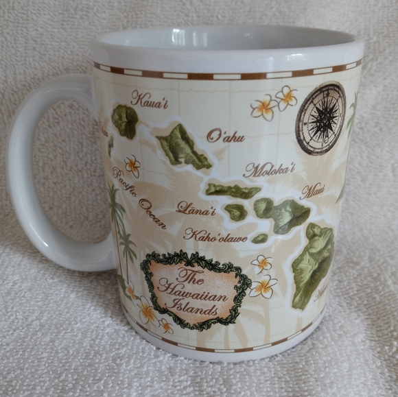 ABC Store of Hawaii | Dining | New Map Of Hawaiian Islands Coffee Mug ...